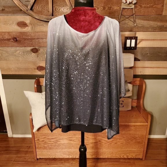 PerSeption Concept | Tops | Perception Concept Grey Black Ombre Sparkly ...